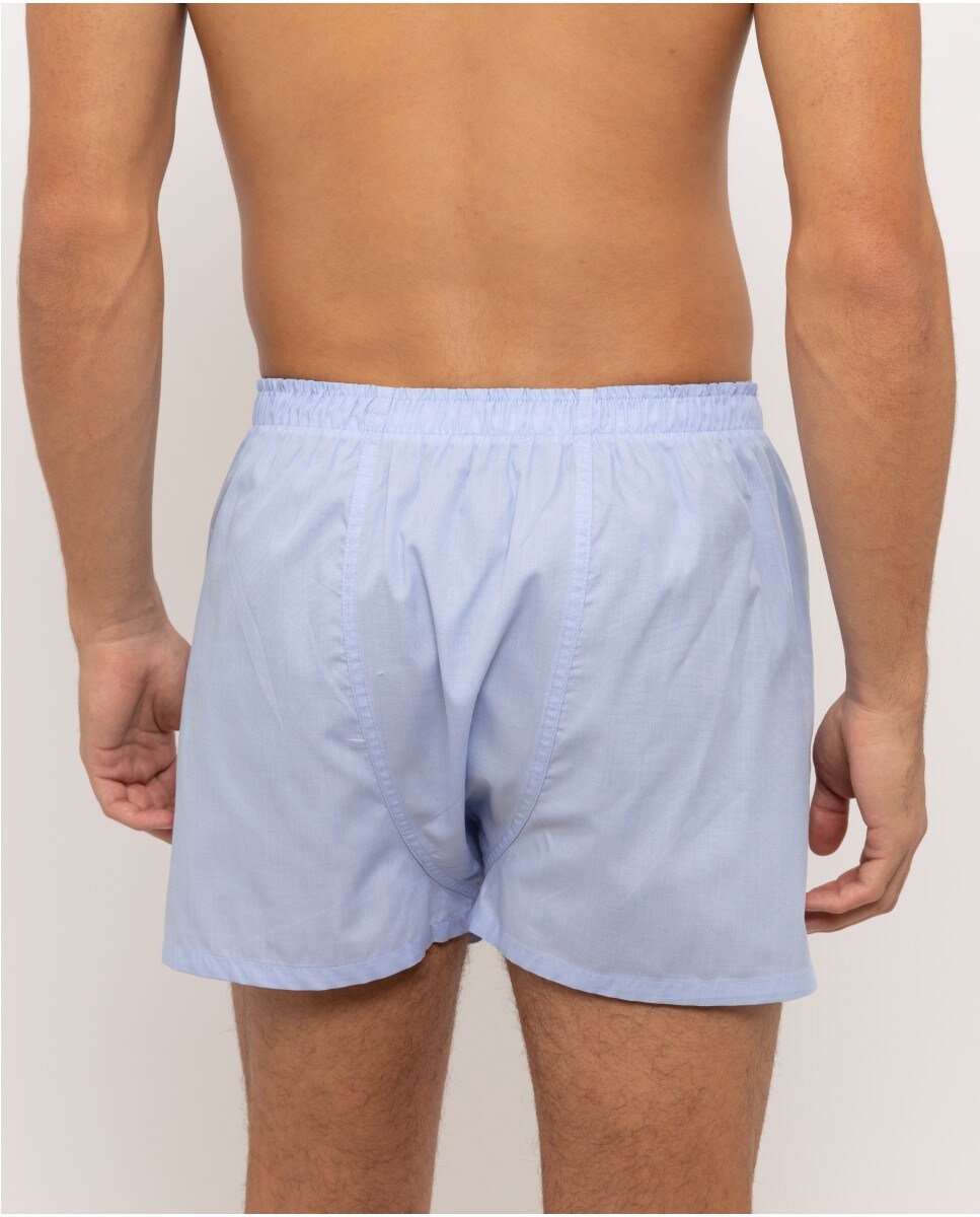 Bóxer de tela de hombre 100% algodón en azul claro · Wickett Jones · El ...
