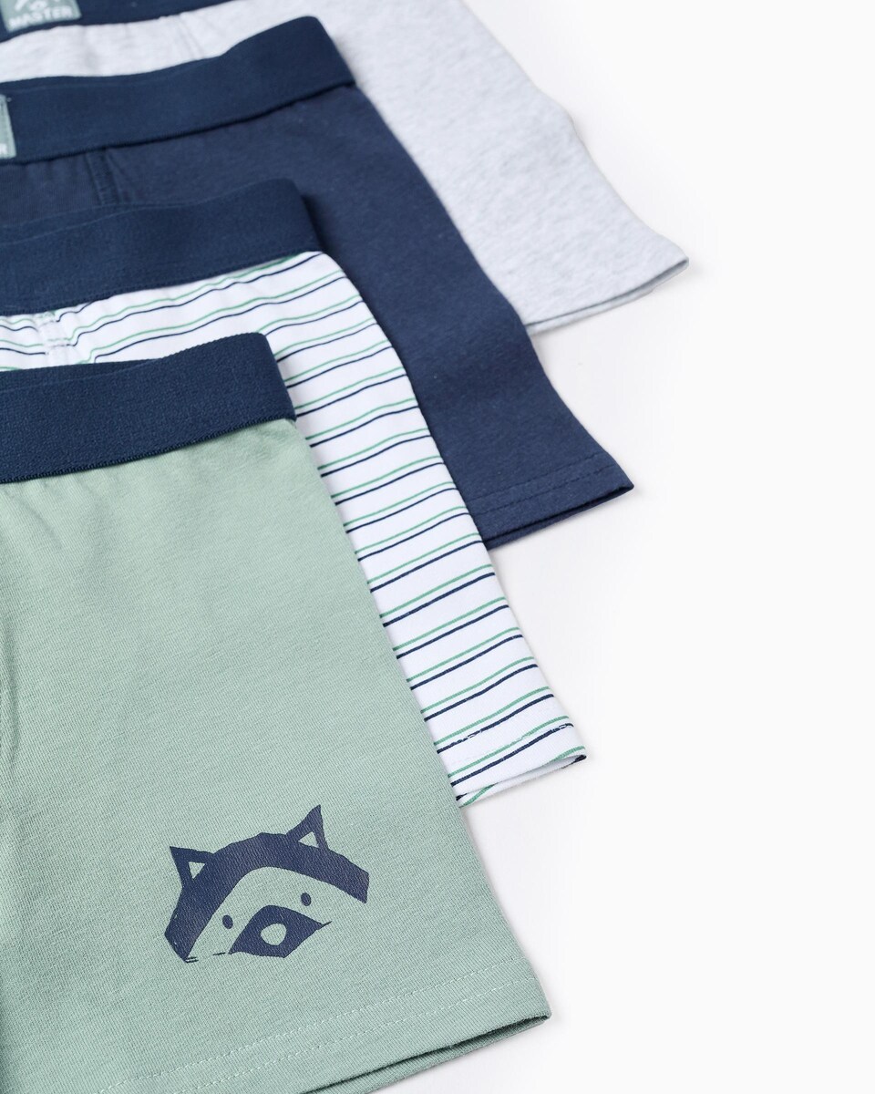 Pack de 4 boxers de niño lisos/a rayas · Zippy · El Corte Inglés