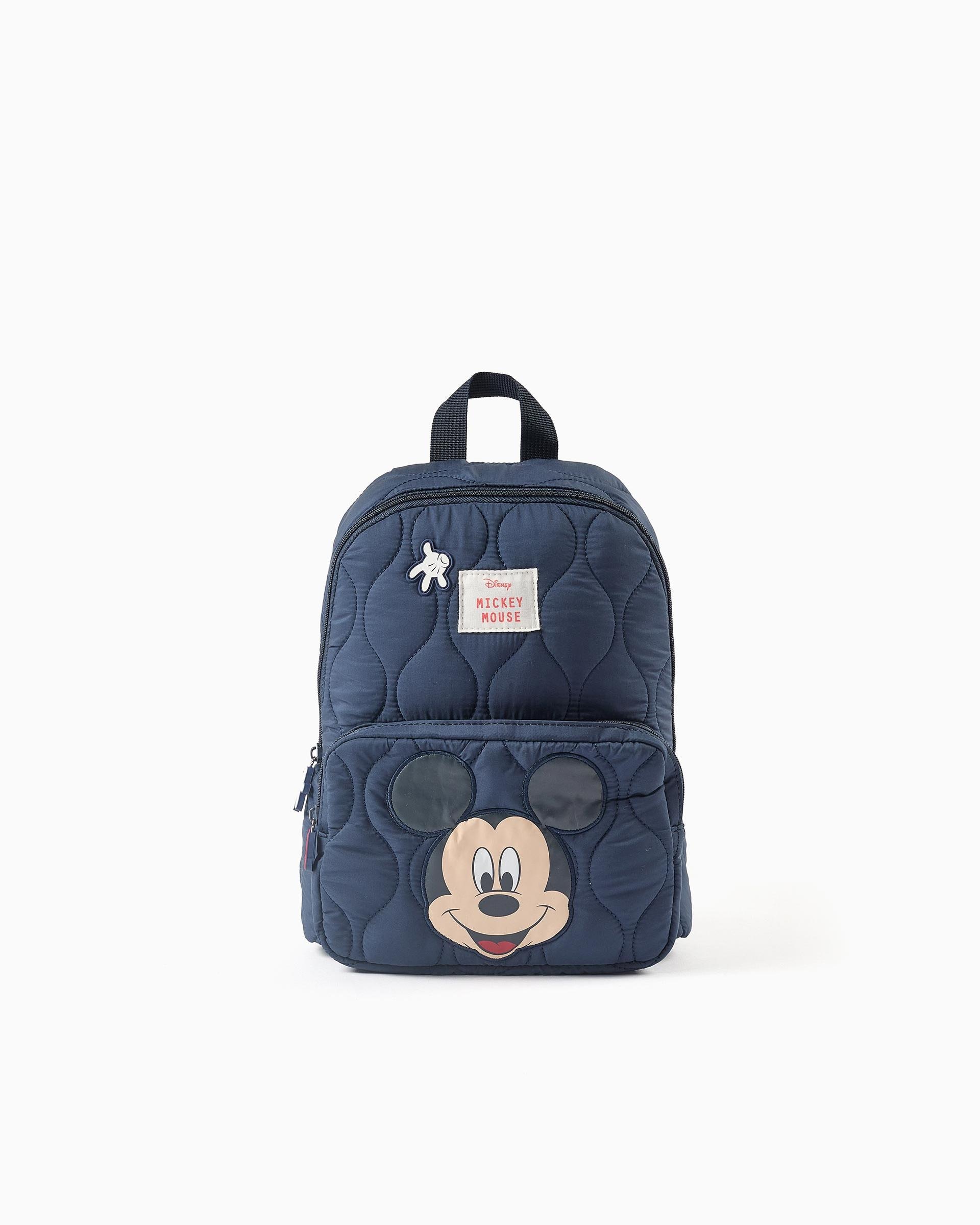 Mochila de bebé y niña acolchada y con estampado Minnie Azul marino ...