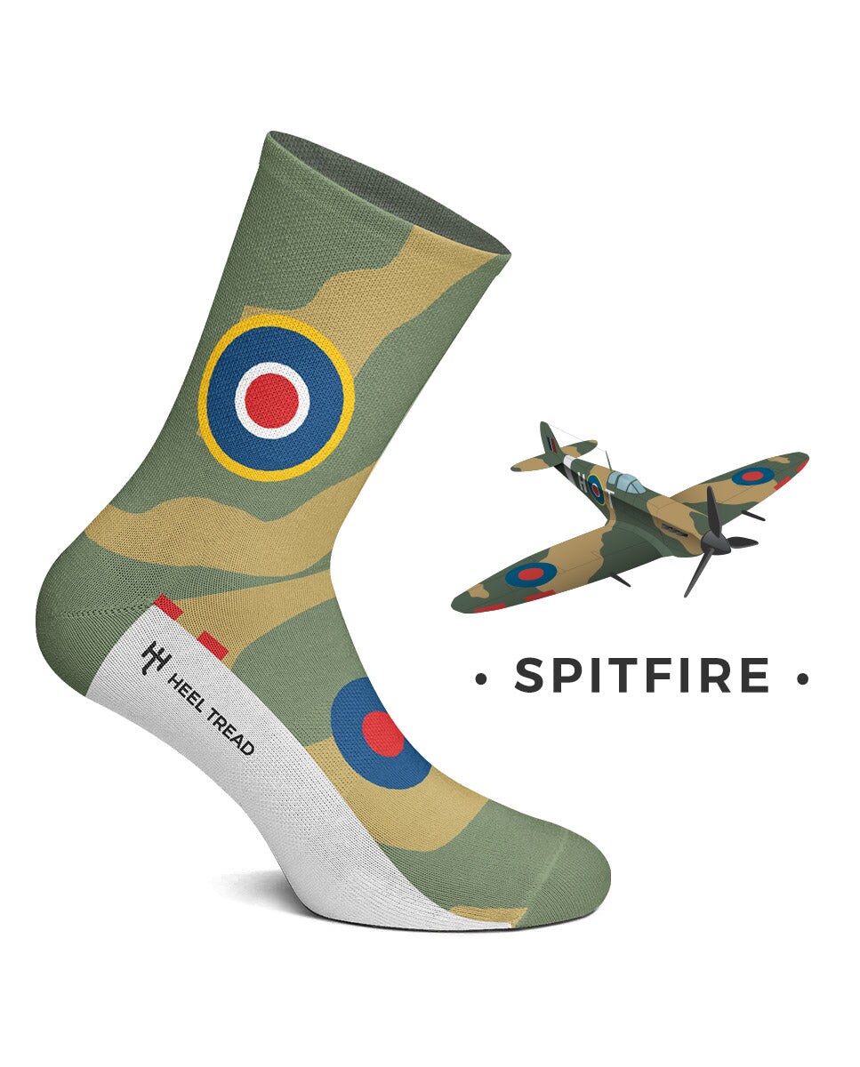 Calcetines de hombre Spitfire cortos en color verde · Heel Tread · El ...