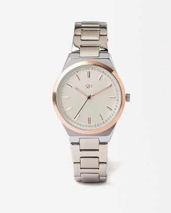 Reloj de mujer Parfois de acero inoxidable en varios colores · Parfois ...