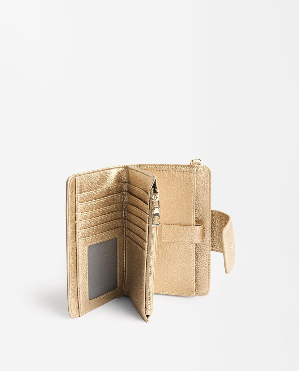 Cartera de mujer mediana con solapa y cierre de imán · Parfois · El ...