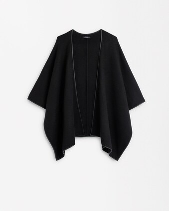 Poncho de mujer de punto abierto con solapas · Parfois · El Corte Inglés