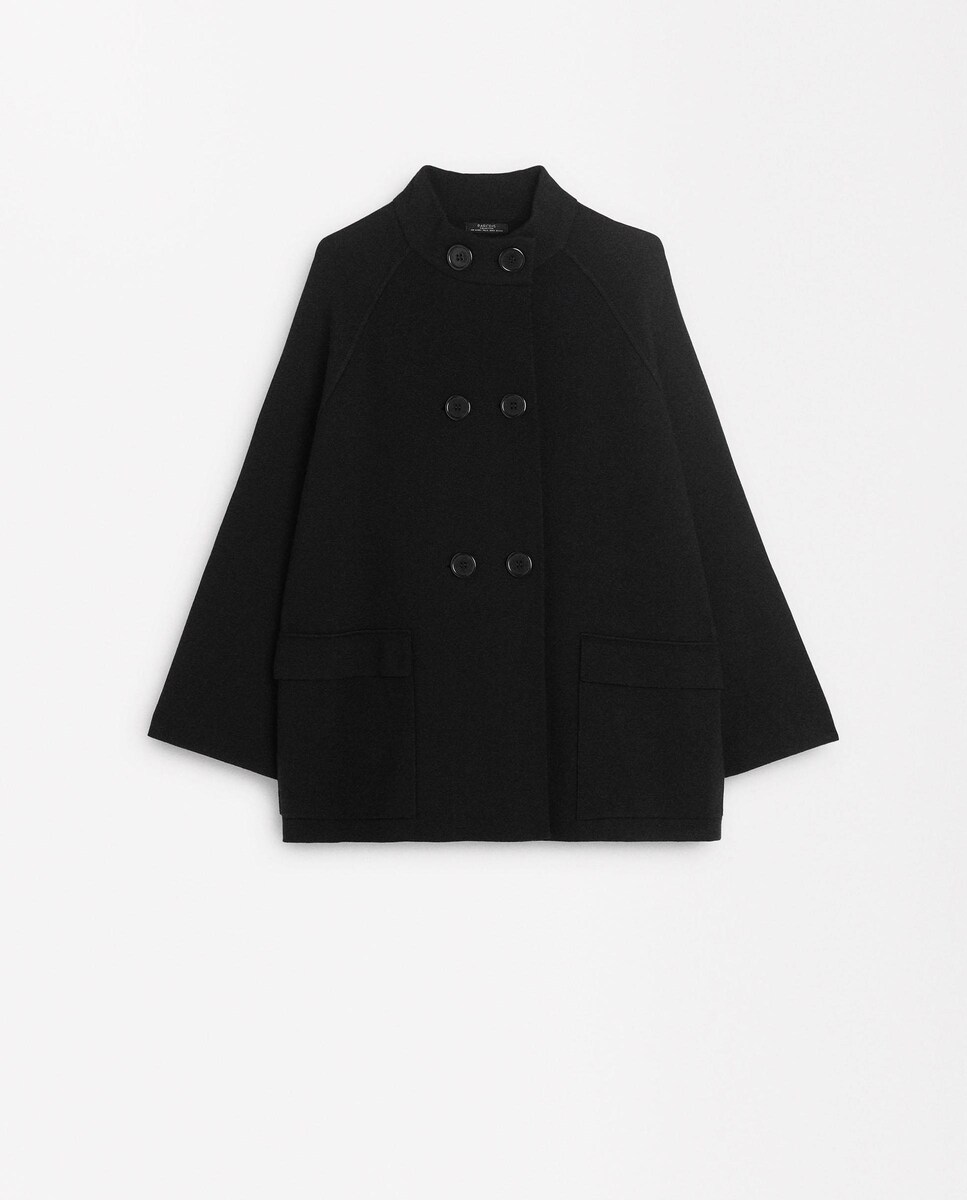 Poncho de mujer de punto con cierre de botones · Parfois · El Corte Inglés