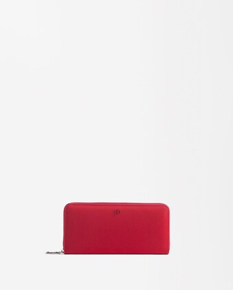 Cartera de mujer grande con cierre de cremallera en liso · Parfois · El ...