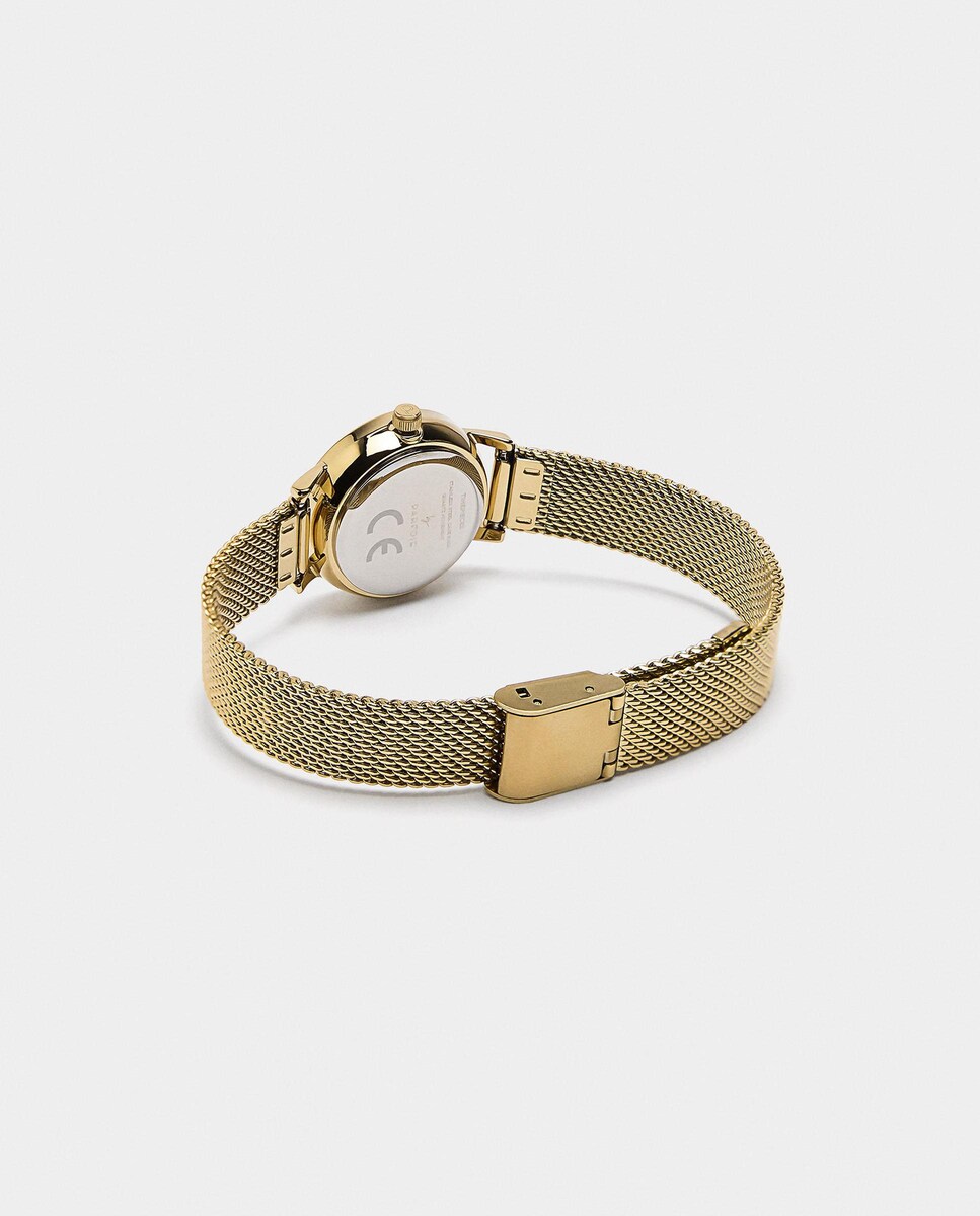 Reloj de mujer Parfois de acero inoxidable con malla metálica · Parfois ...