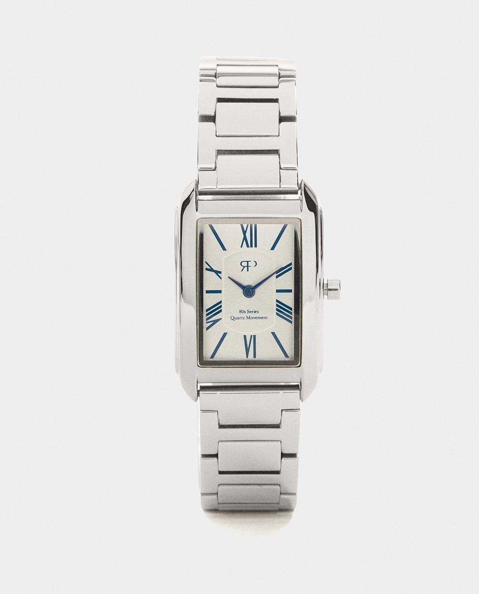 Reloj de mujer Parfois de acero inoxidable cuadrado Plateado · El Corte ...