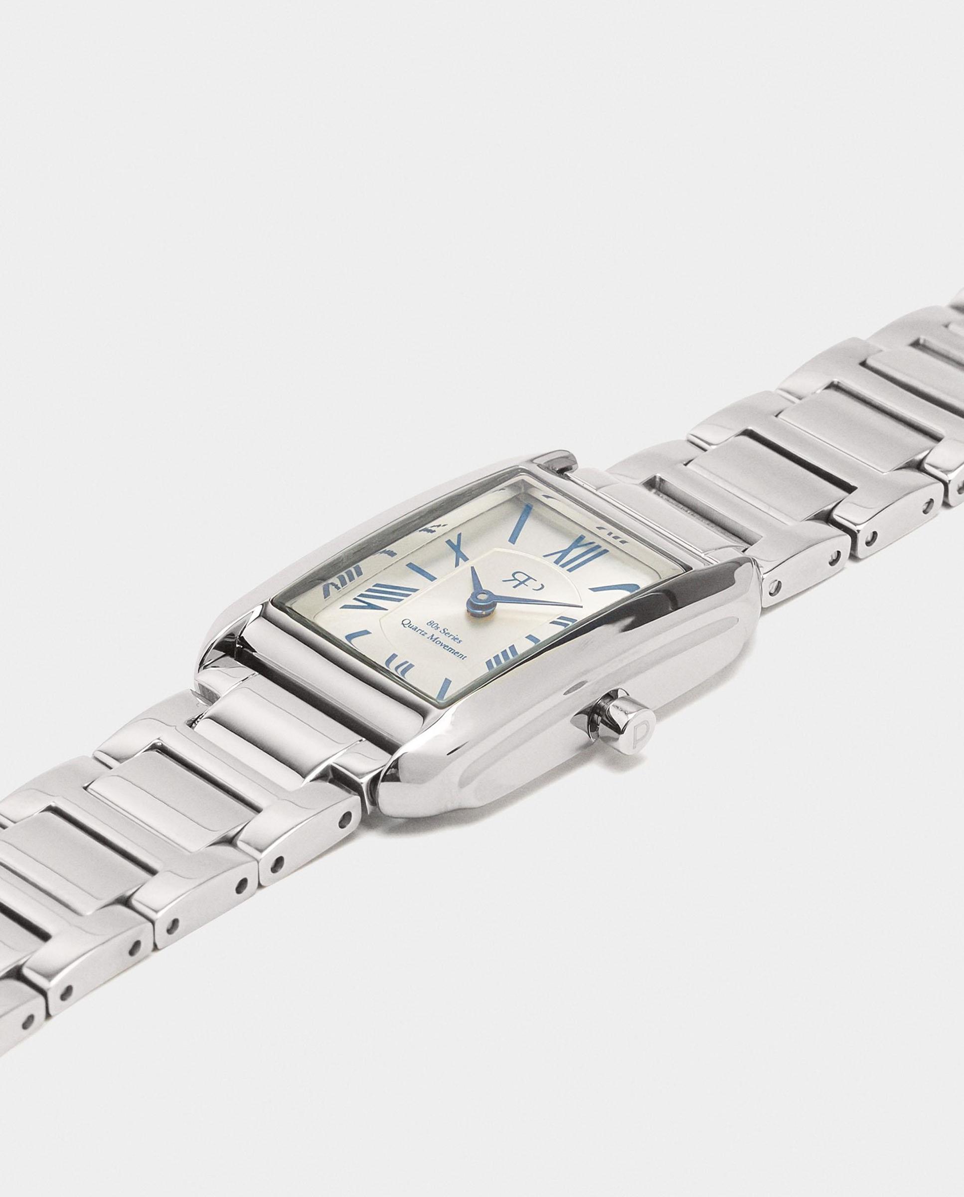 Reloj de mujer Parfois de acero inoxidable cuadrado Plateado · El Corte ...