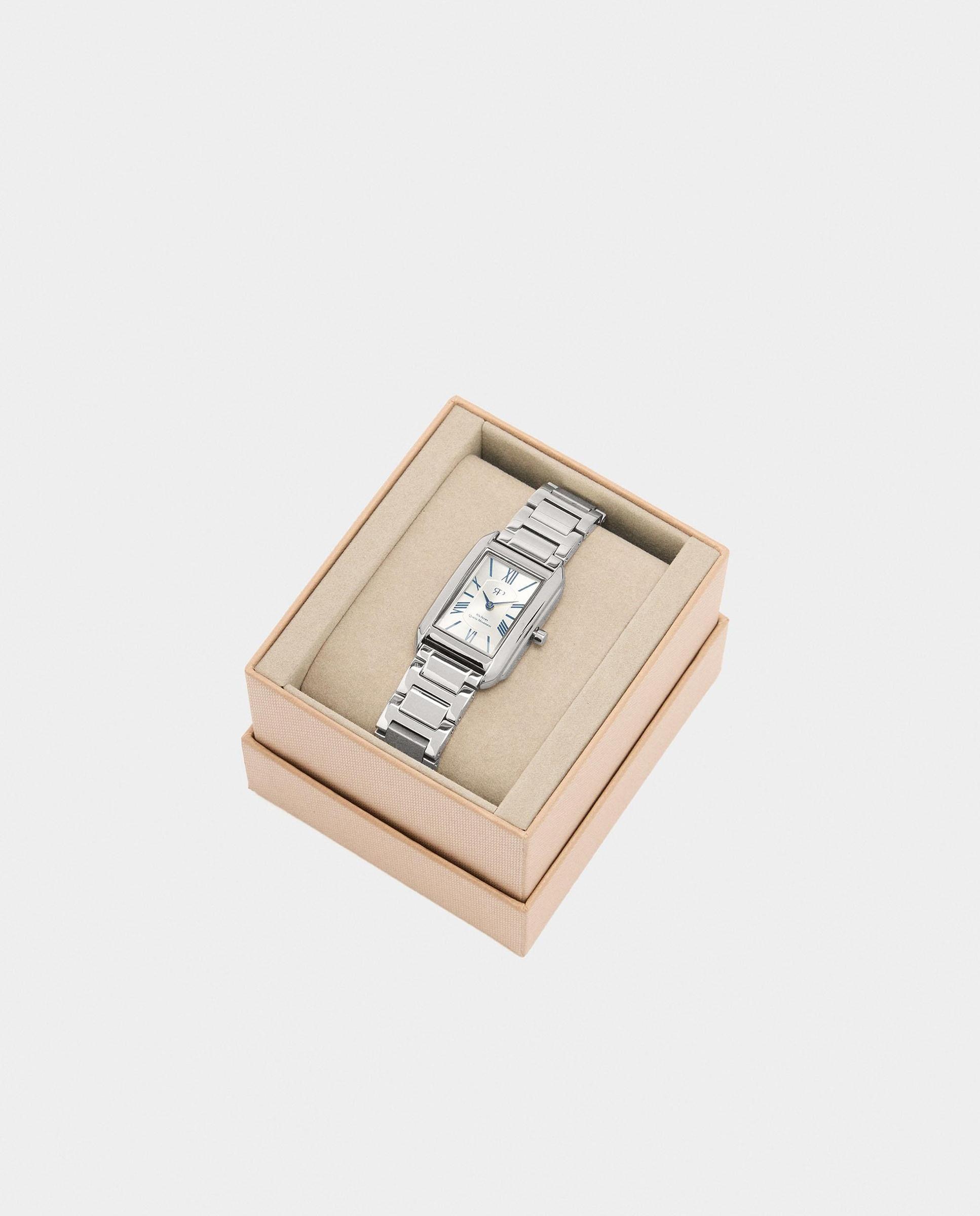 Reloj de mujer Parfois de acero inoxidable cuadrado Plateado · El Corte ...