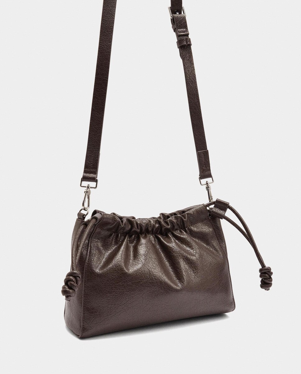 Bandolera de mujer pequeña efecto craquelado con cierre imantado en ...