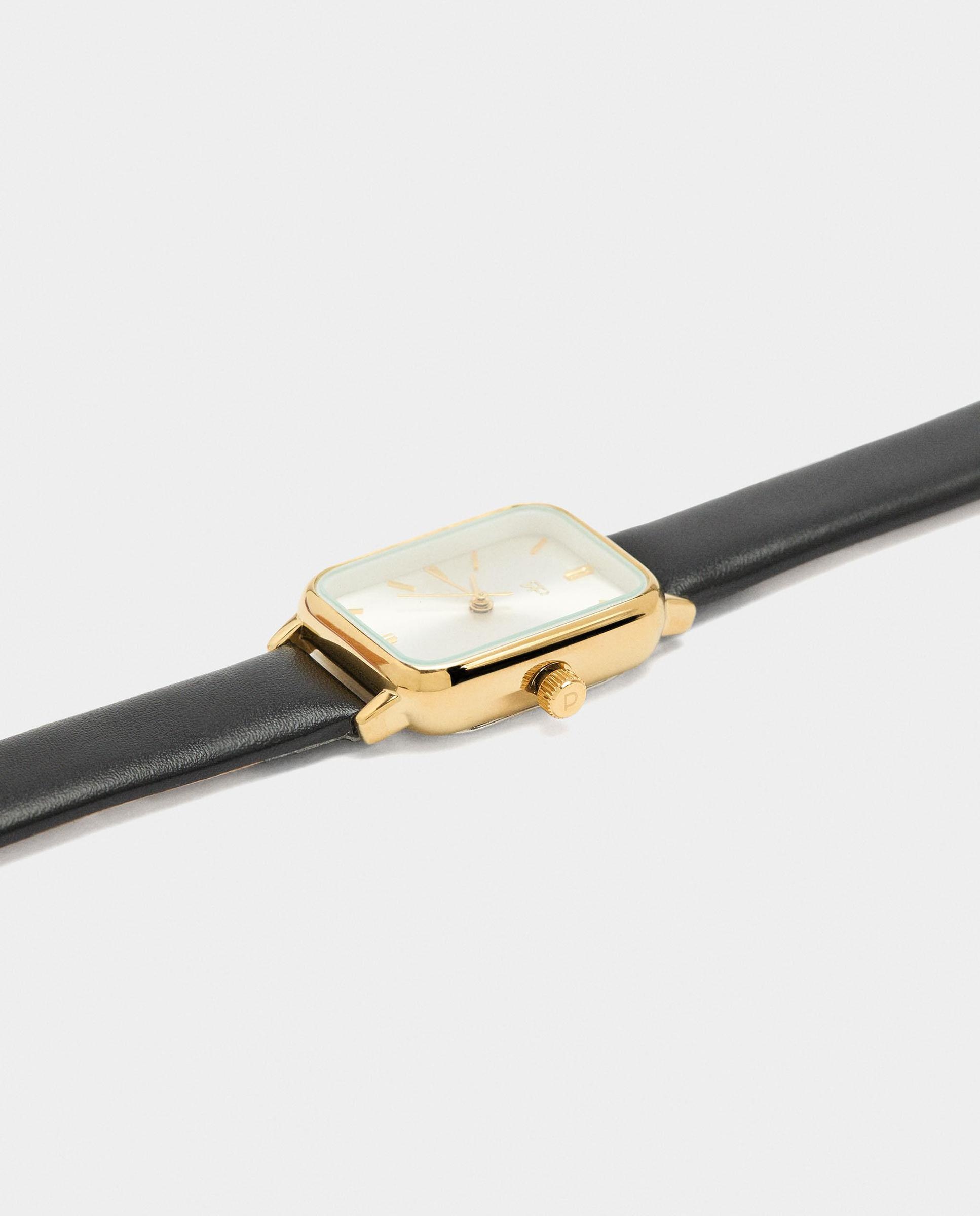 Reloj de mujer Parfois cuadrado con cierre de hebilla Negro · El Corte ...
