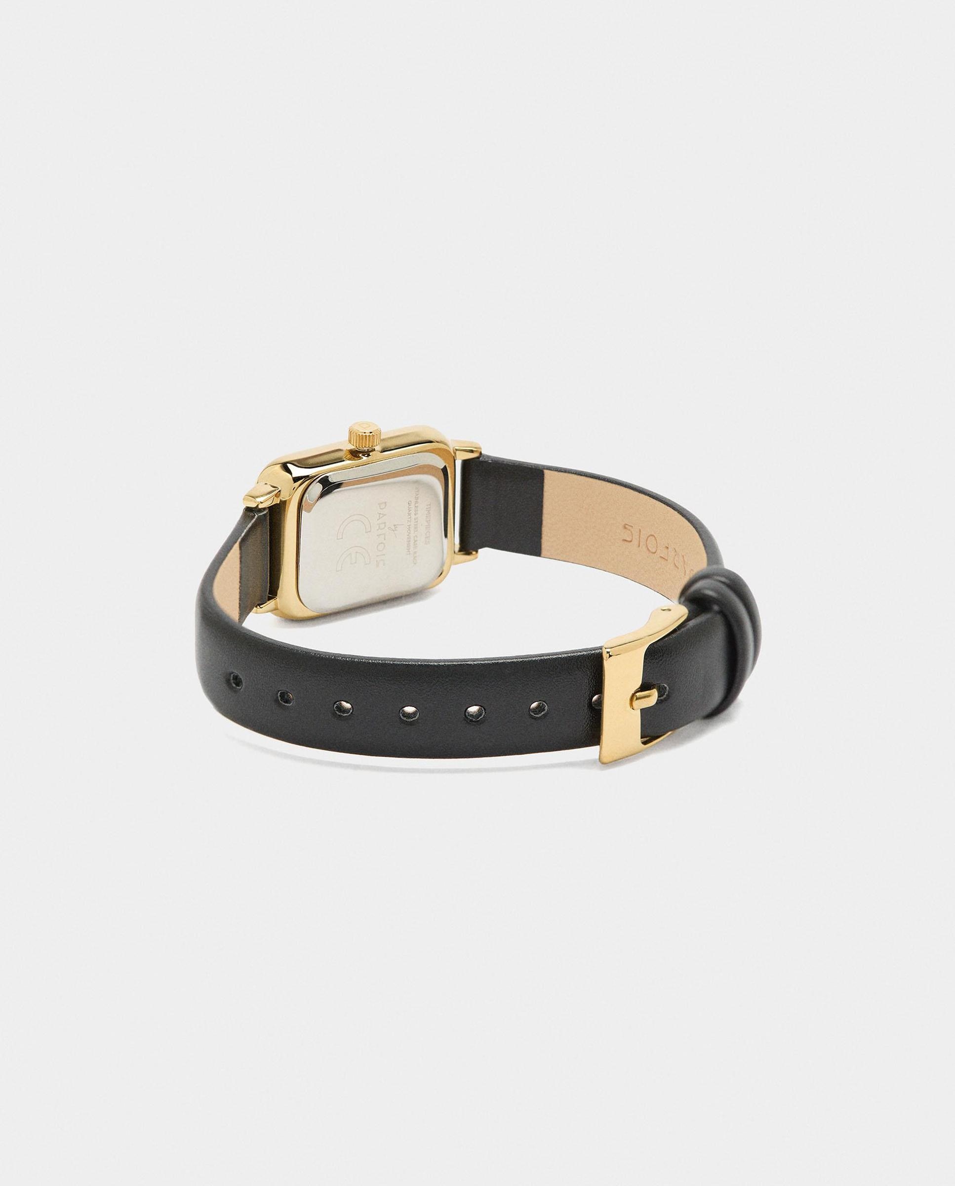 Reloj de mujer Parfois cuadrado con cierre de hebilla Negro · El Corte ...