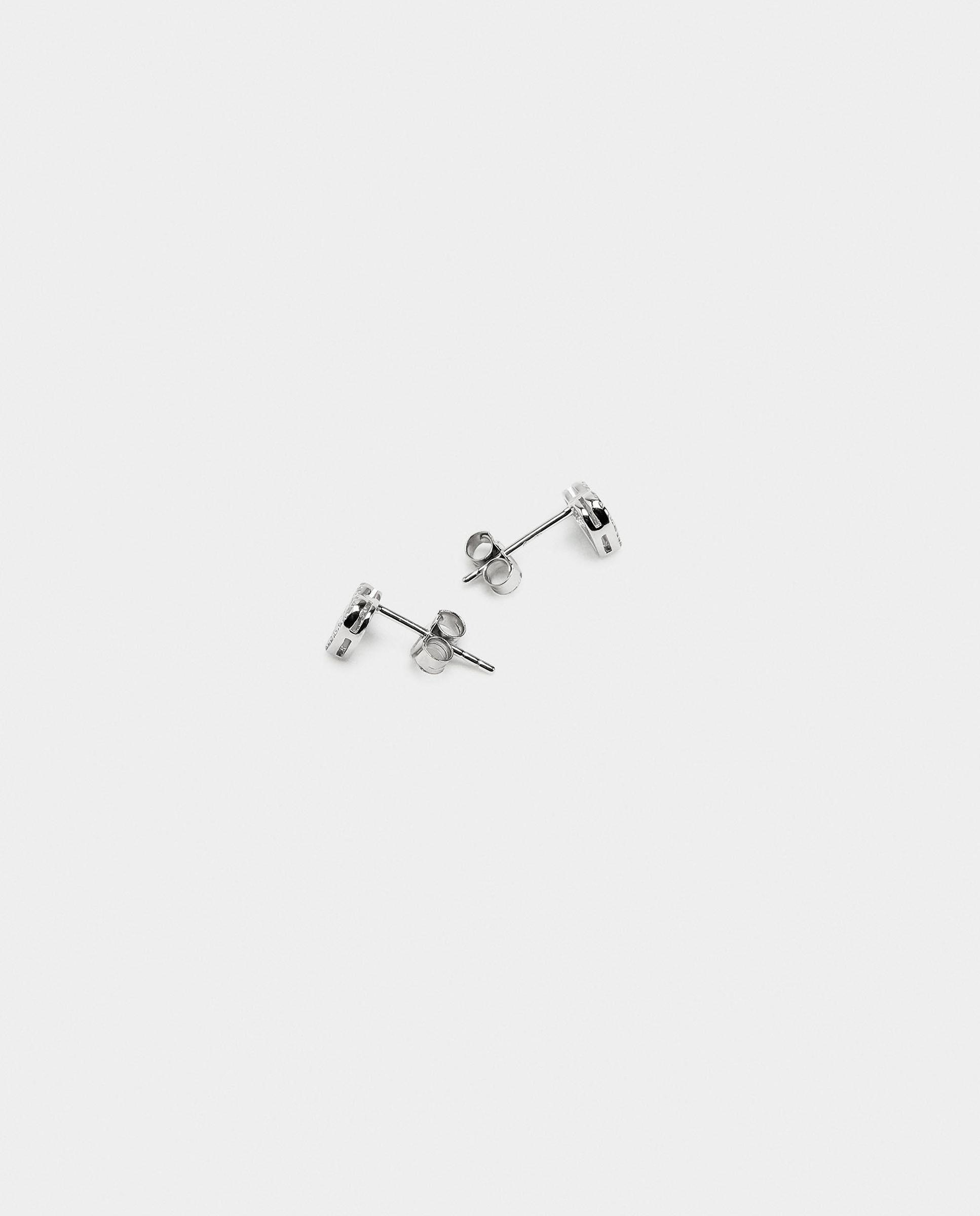 Set de collar y pendientes de plata de ley con abalorios de corazón y ...