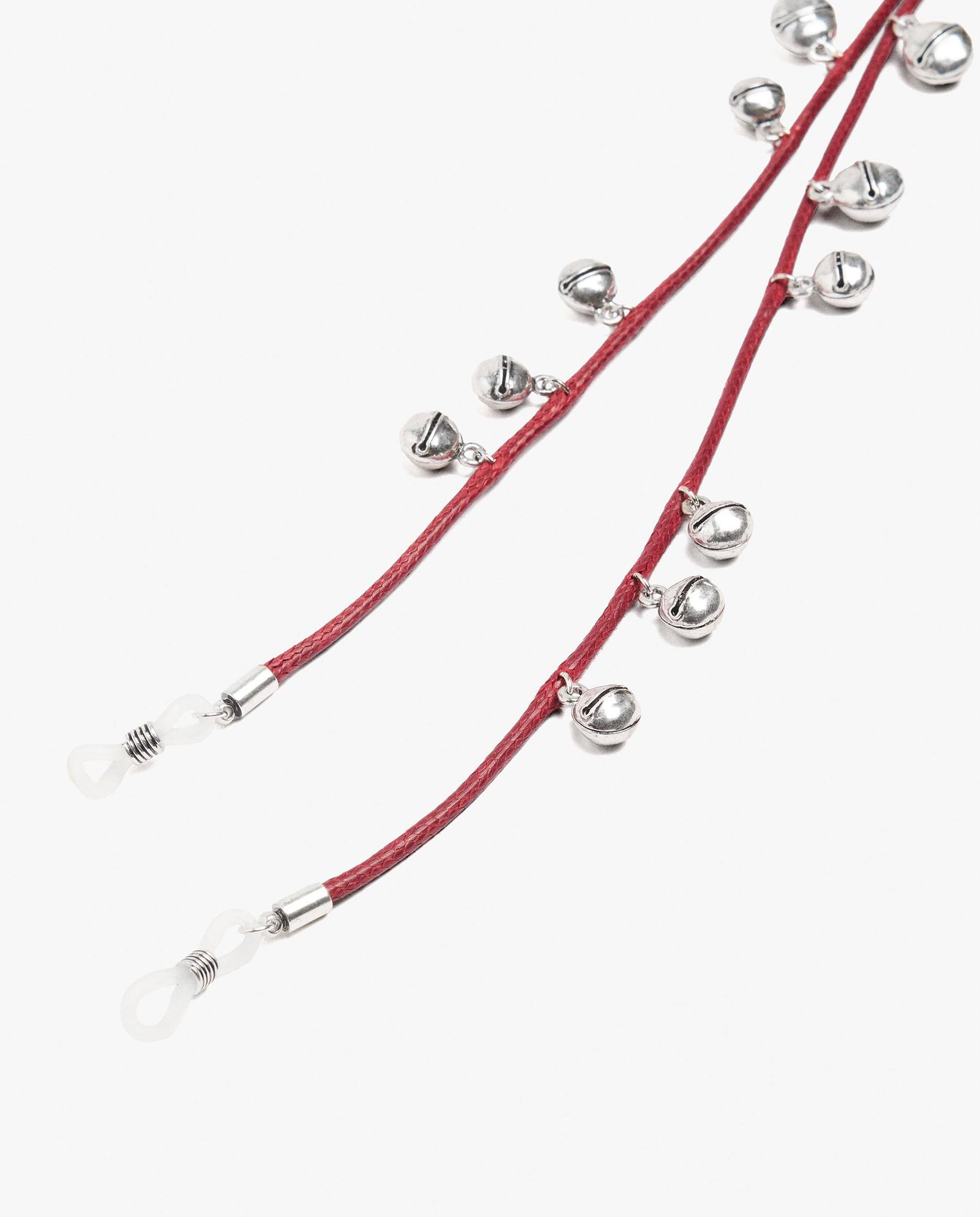 Cordón para gafas de sol parfois con cuentas y abalorios Plata · El ...
