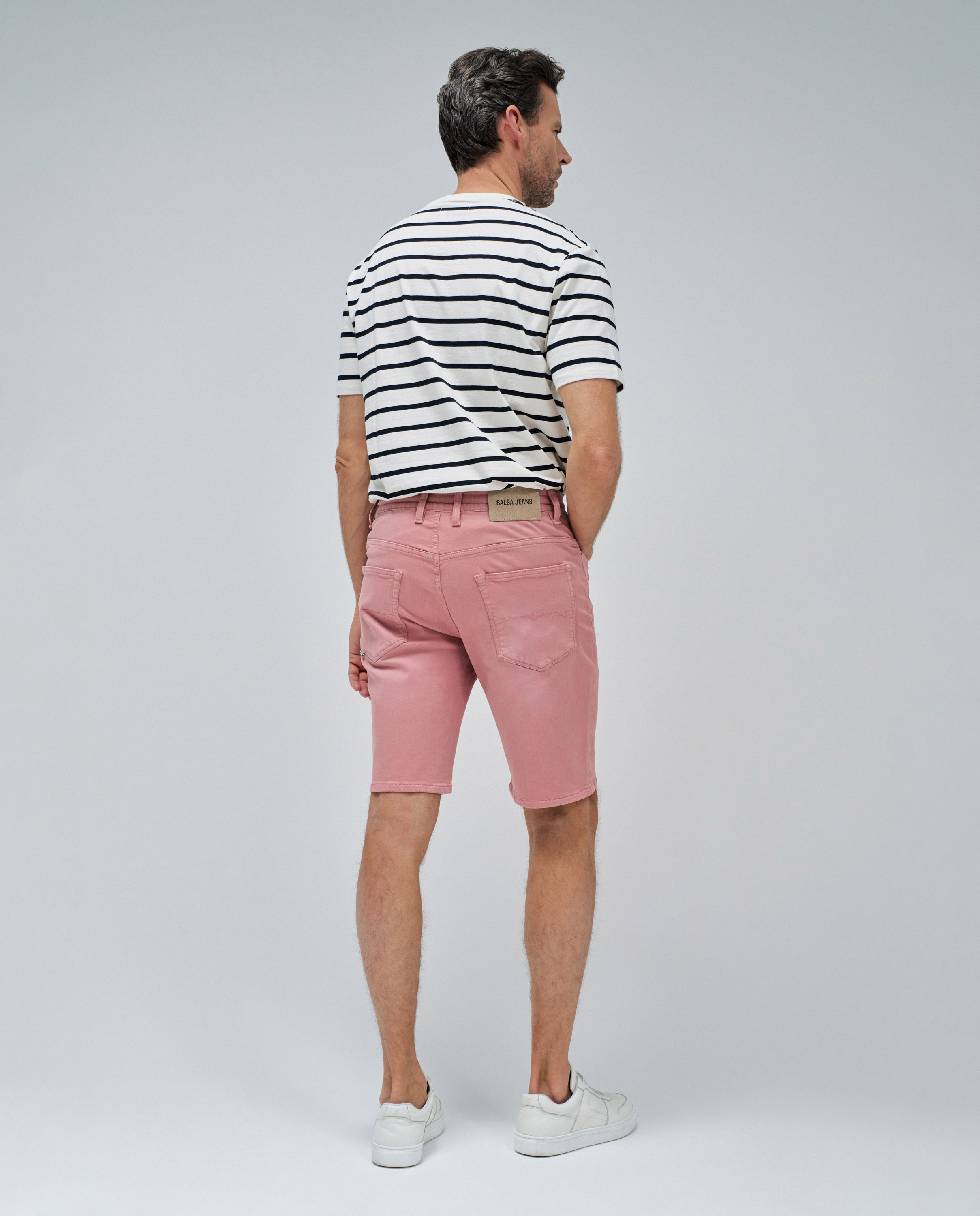 Pantalones cortos s-activ regular con cordón de hombre Rosa Salsa Jeans ...