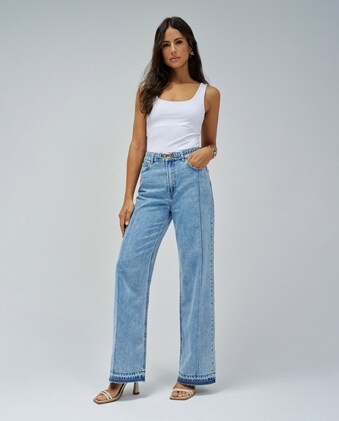 Vaqueros de mujer wide leg lightdenim · Salsa Jeans · El Corte Inglés
