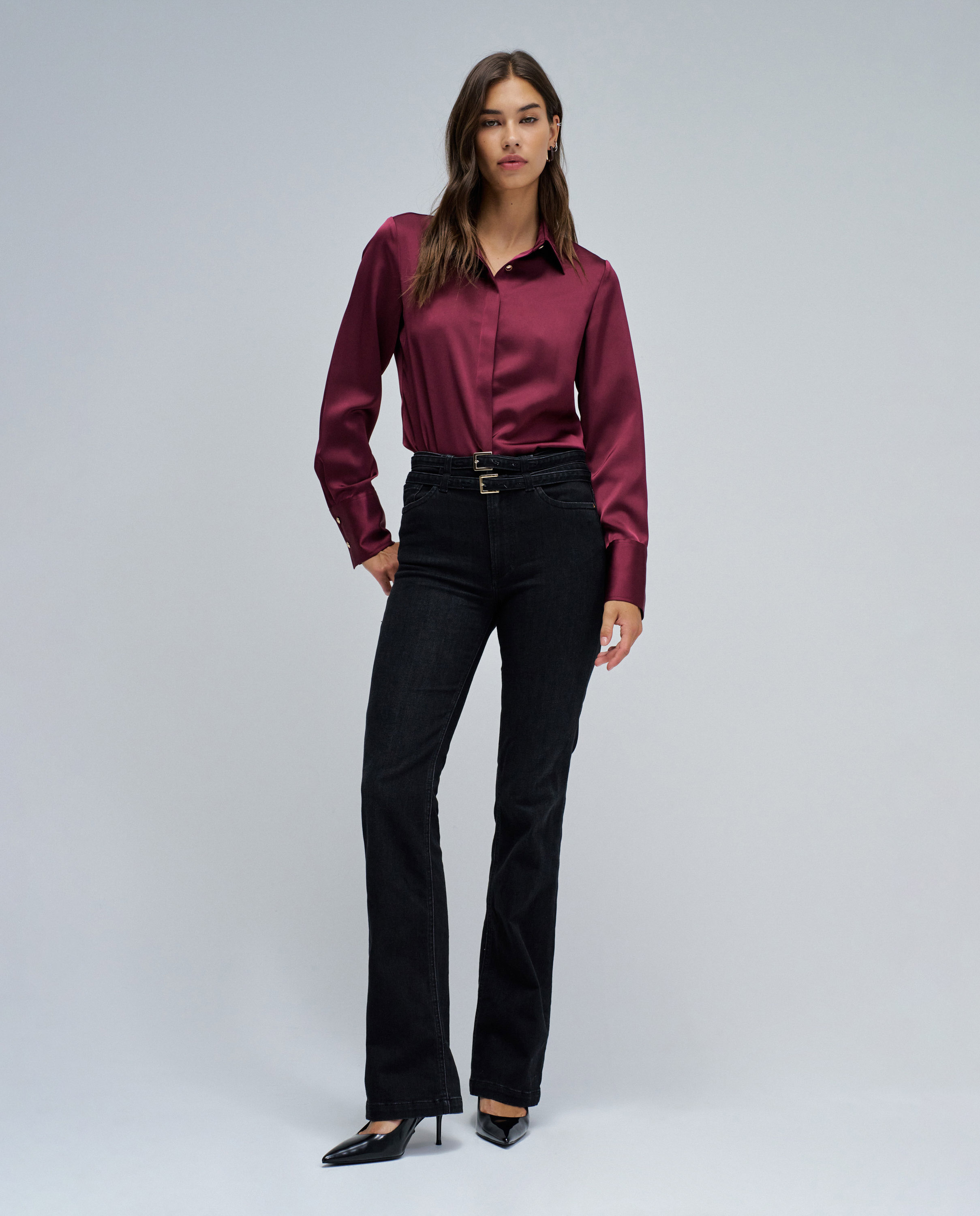 Vaqueros de mujer destiny push up bootcut Negro Salsa Jeans · El Corte ...