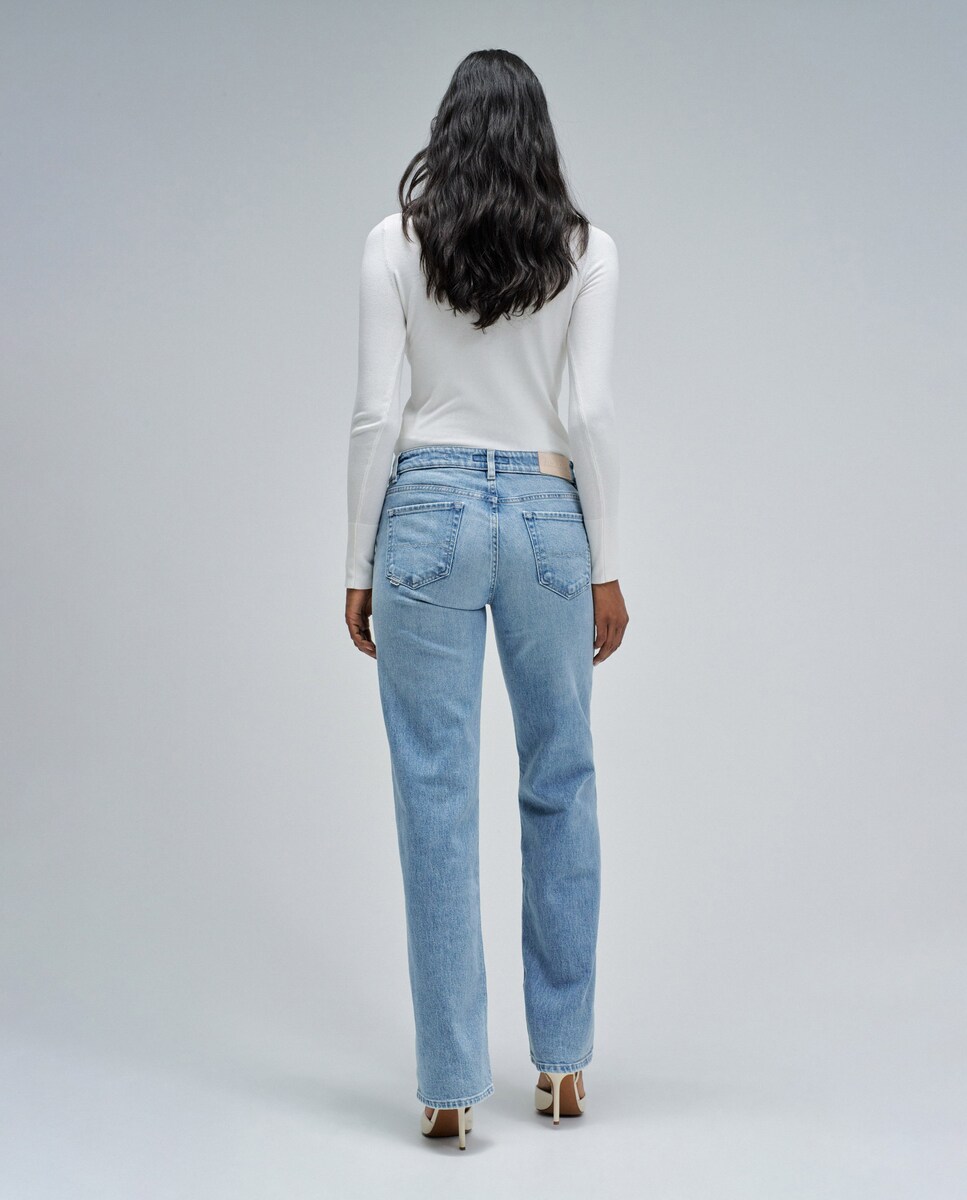 Vaquero de mujer Low Rise straight de tiro bajo · Salsa Jeans · El ...