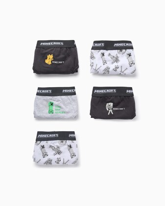 Pack de 5 bóxer de niño con cinta elástica Minecraft · Zippy · El Corte ...