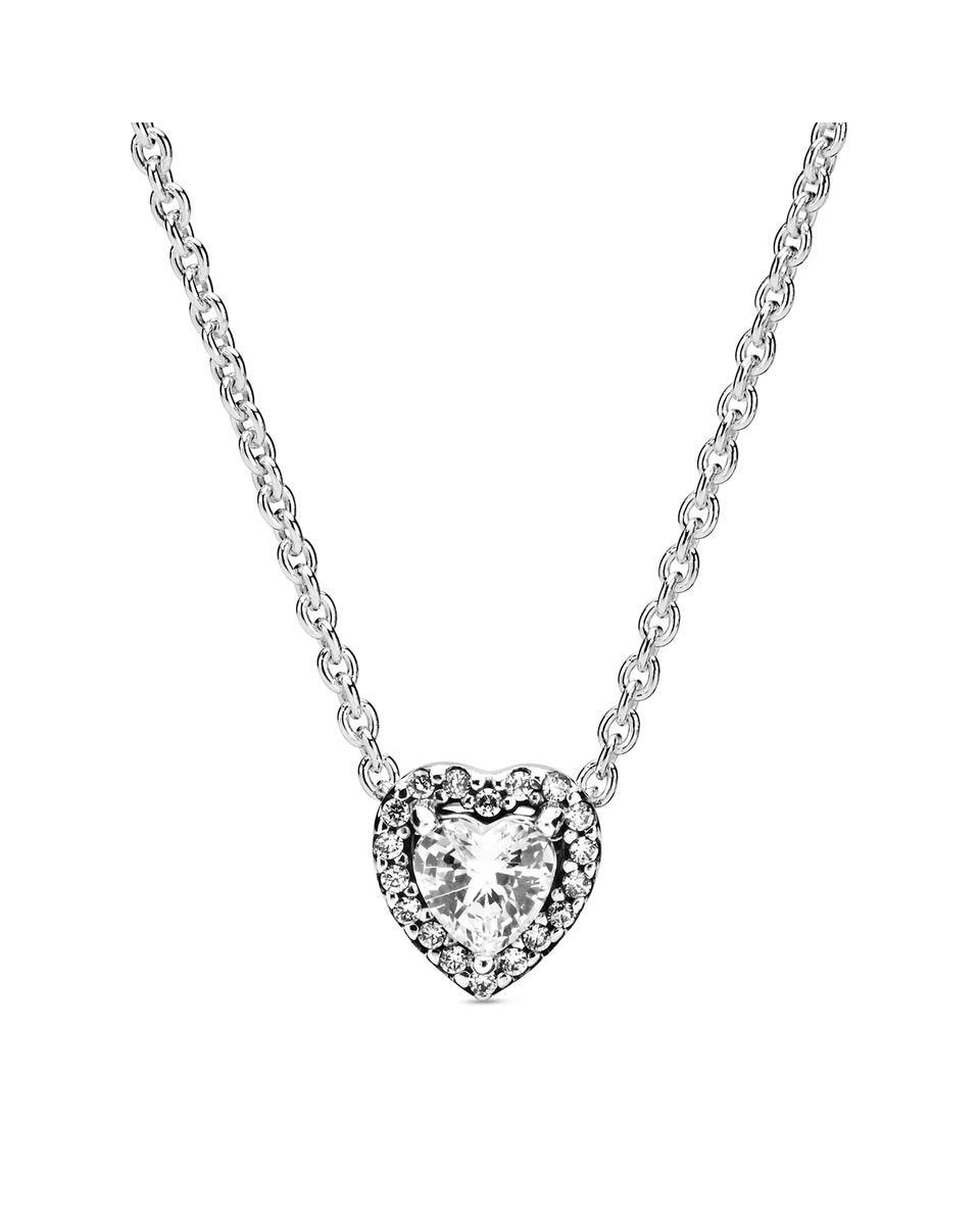 Collar Corazón en Relieve Blanco PANDORA · El Corte Inglés