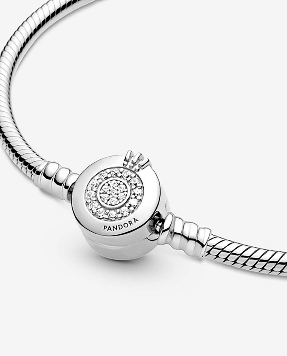 Pulsera Cadena de Serpiente Corona Brillante de Pandora Moments ...