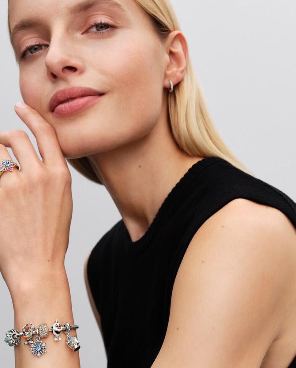 Charm en plata de ley Colgante Copo de Nieve Reina Elsa Frozen de ...