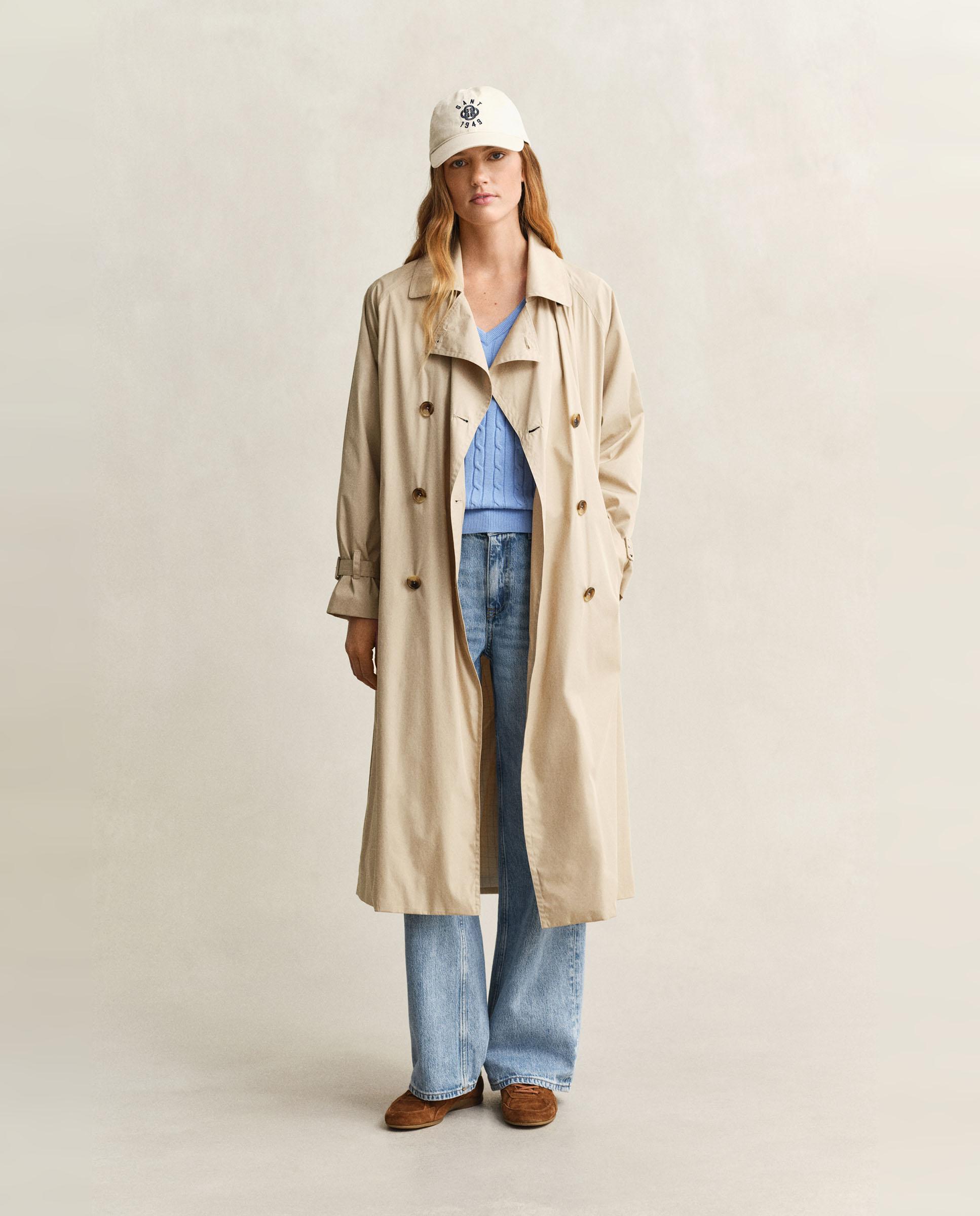 Jersey de mujer de cuello de pico en punto de ochos Azul Gant · El ...