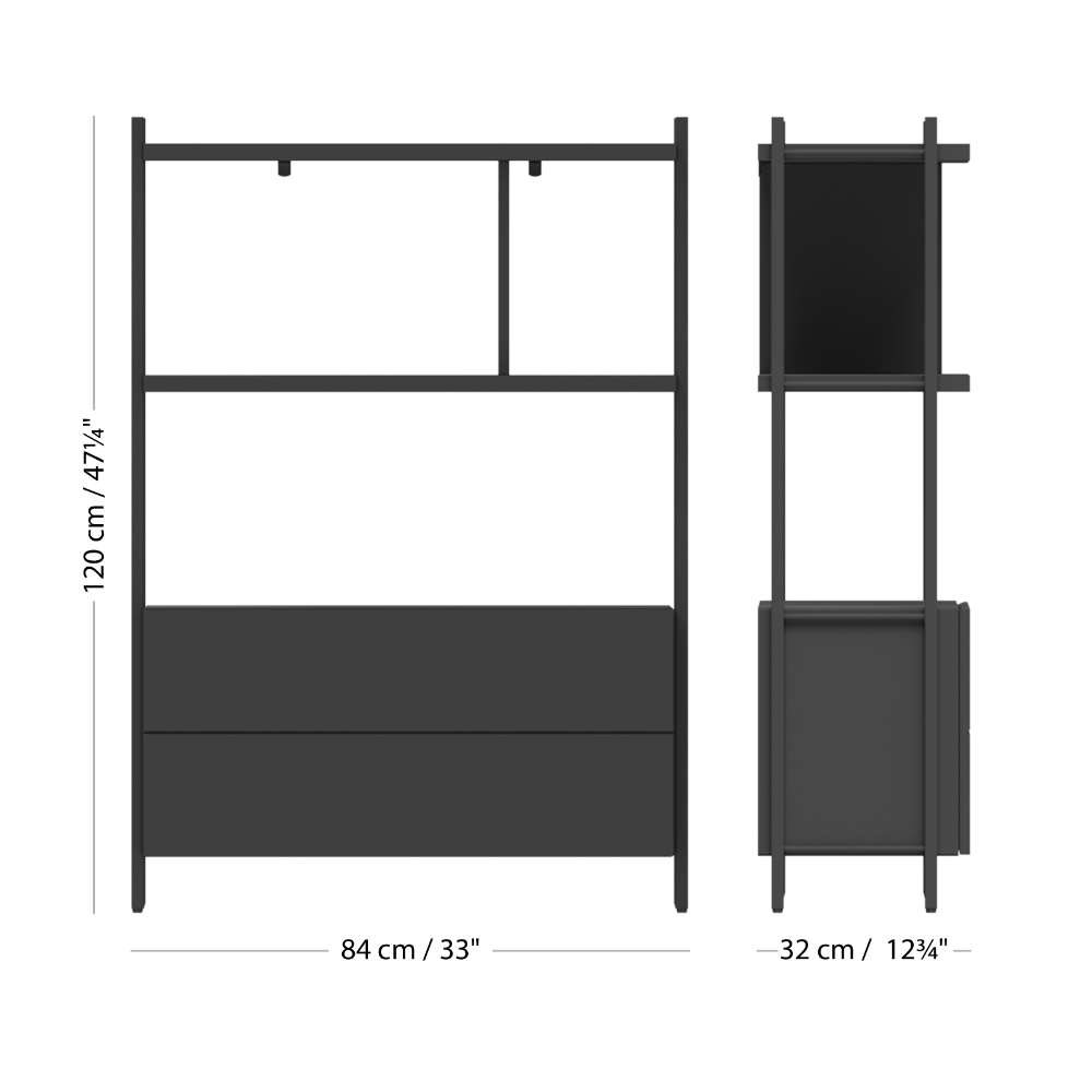 Estantería con cajón Calgary BoConcept Roble Mediana · El Corte Inglés