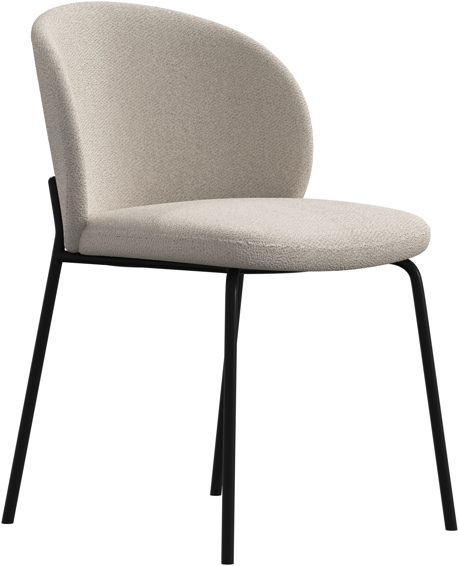 Pack de dos sillas Princeton negra tela Lazio BoConcept Blanco · El ...