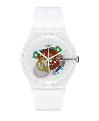 Reloj random ghost con correa color blanco de material de origen ...