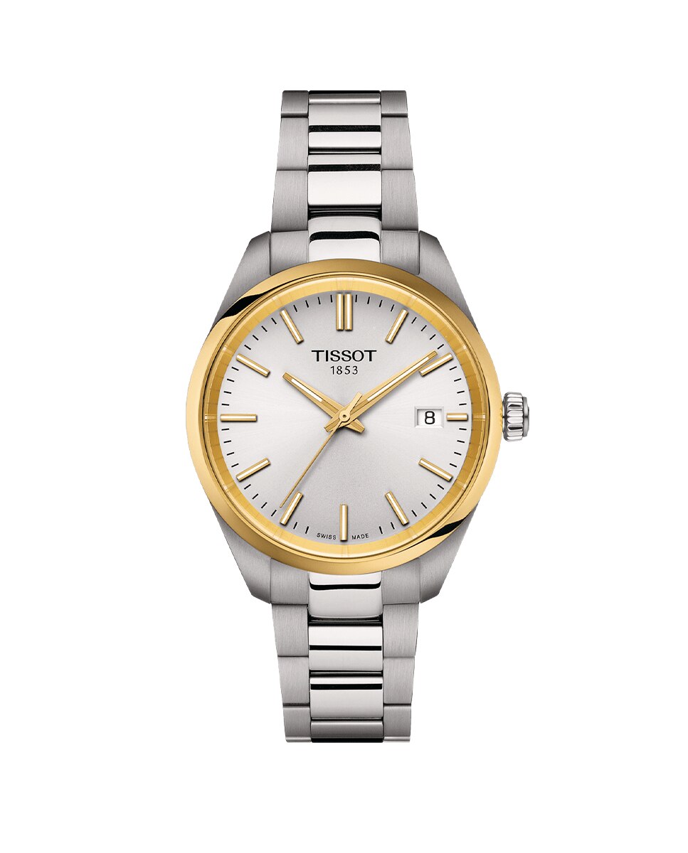 Reloj de mujer PR100 de piel 34mm bicolor · Tissot