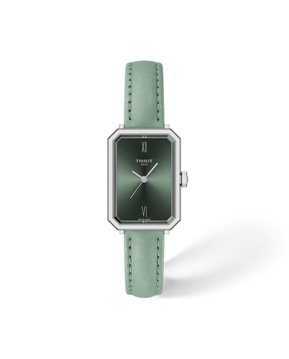 Reloj de mujer tissot srv cuarzo de piel y esfera verde Verde · El ...
