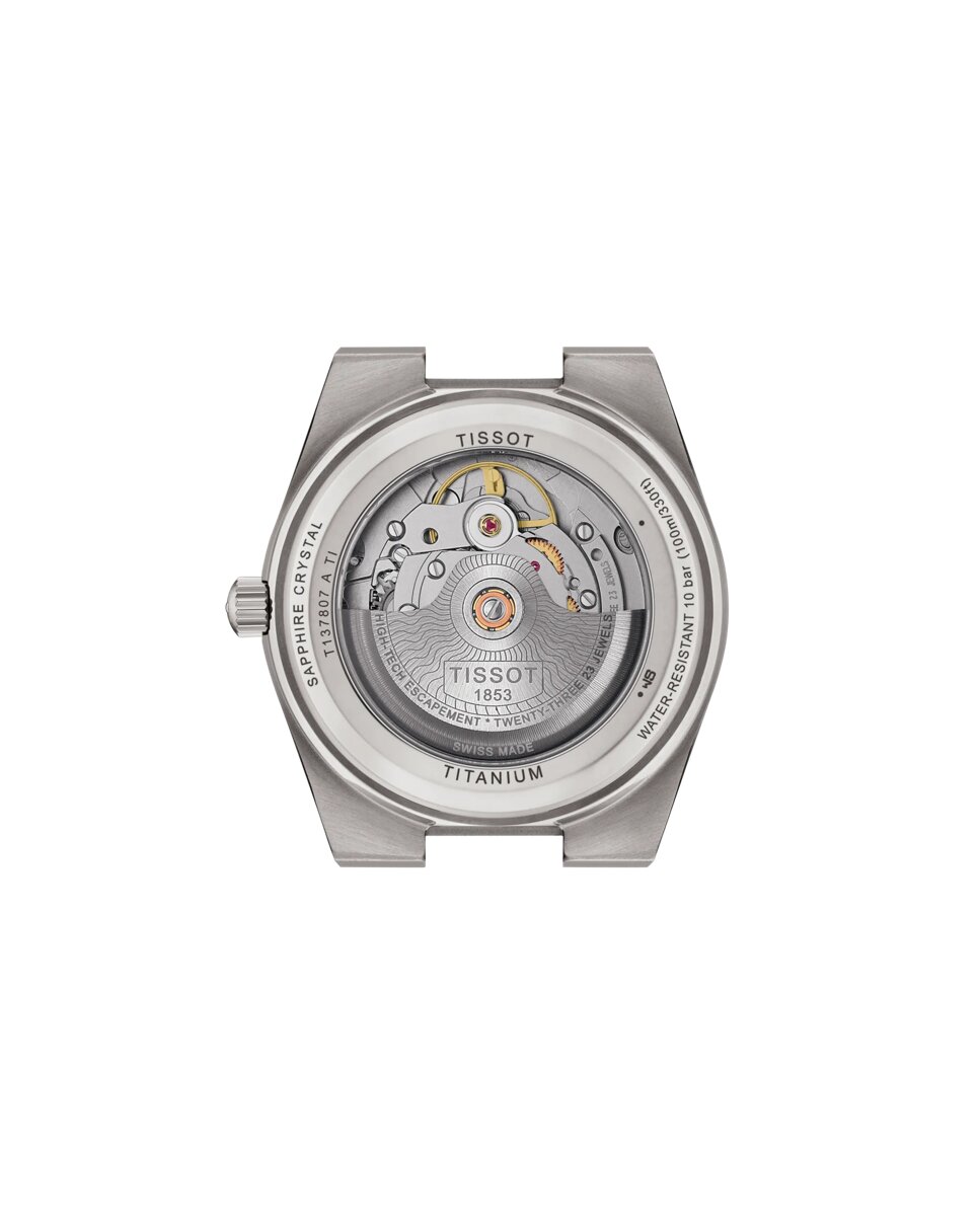 Reloj de hombre tissot prx 38mm automático de titanio y esfera ...