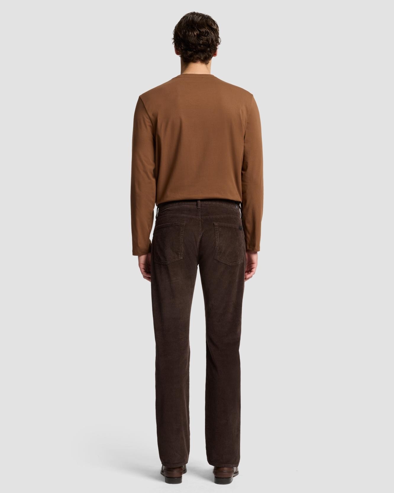 Pantalones de hombre slim de tiro medio en color beige Marrón 7 For all ...