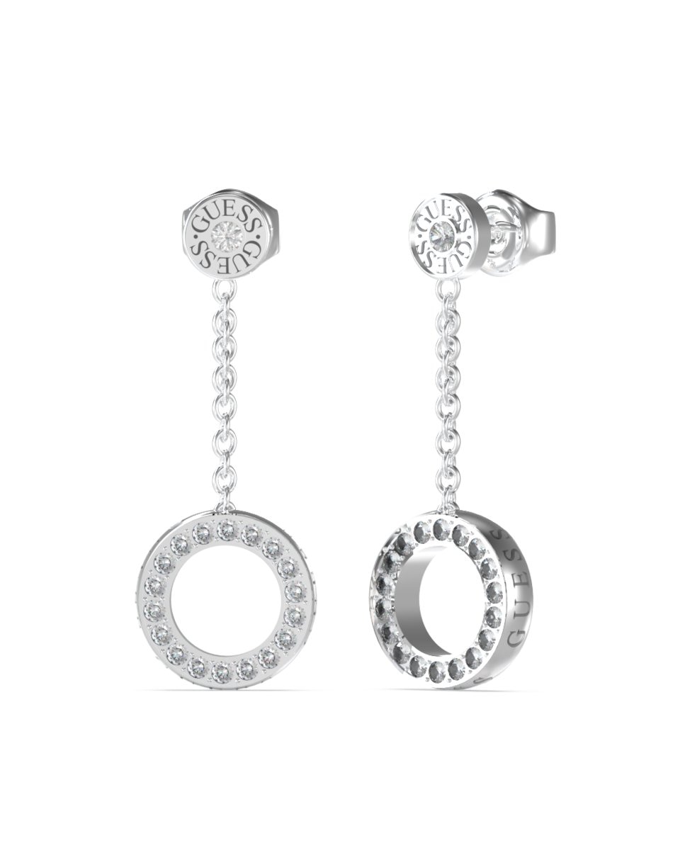 Pendientes Circle lights de acero plateado Plata Guess · El Corte Inglés