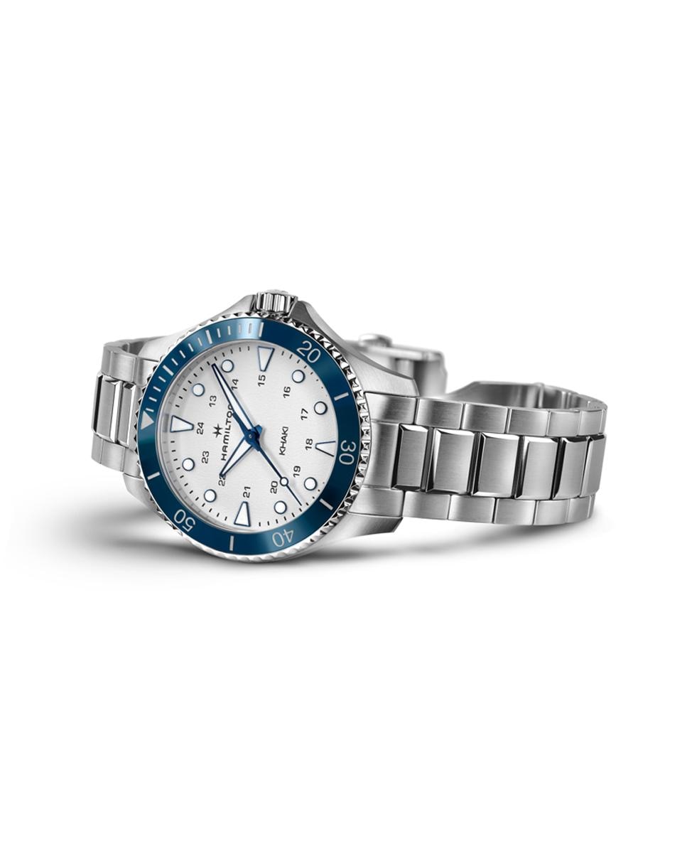 Reloj de hombre khaki navy scuba de 37 mm h82231150 de acero Plata ...