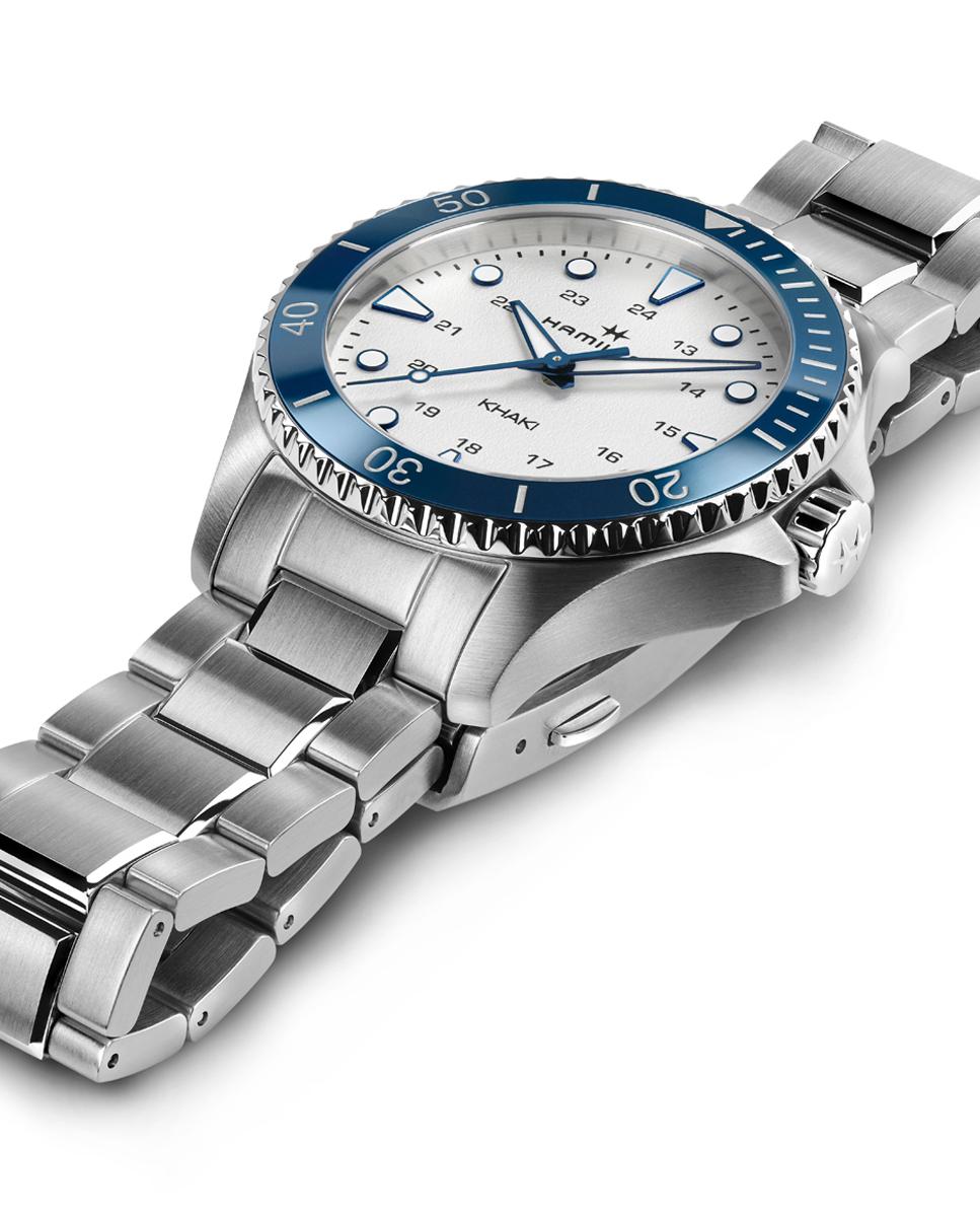 Reloj de hombre khaki navy scuba de 37 mm h82231150 de acero Plata ...
