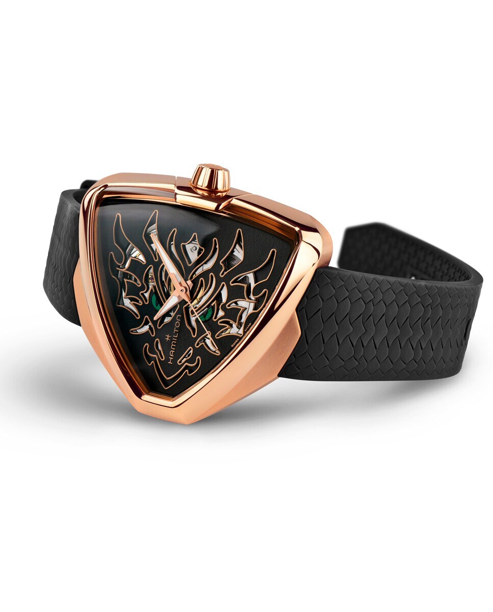 Reloj de hombre automático Ventura Elvis 80 Skeleton H24525332 con ...