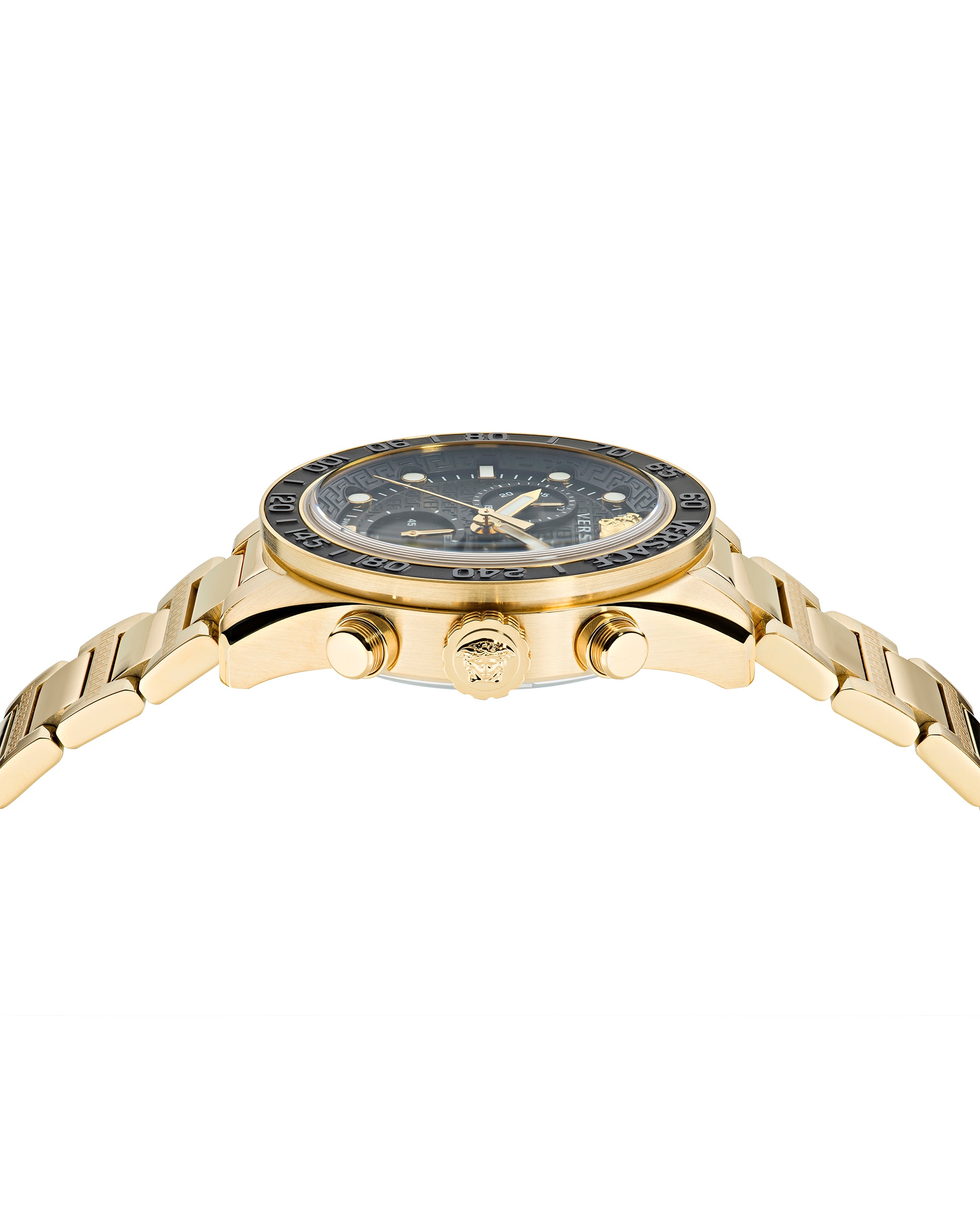 Reloj de hombre Greca dome chr VE6K00523 de acero y correa dorada Oro ...
