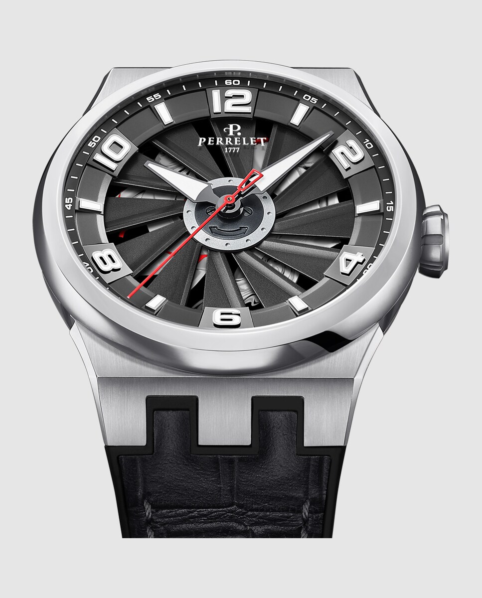 Reloj de hombre A4062/S3 Turbine Limited de caucho negro · Perrelet · El Corte Inglés