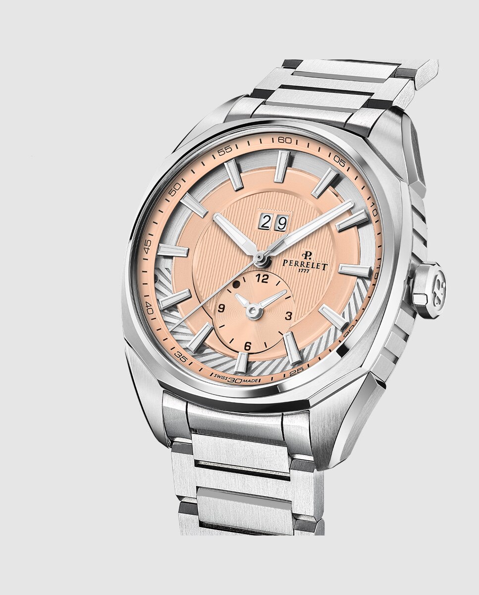Reloj de hombre a1101/e lab peripheral de acero Plata Perrelet · El ...