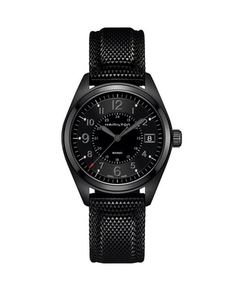 Reloj de hombre Khaki Field de 40 mm H68401735 con calendario y correa ...