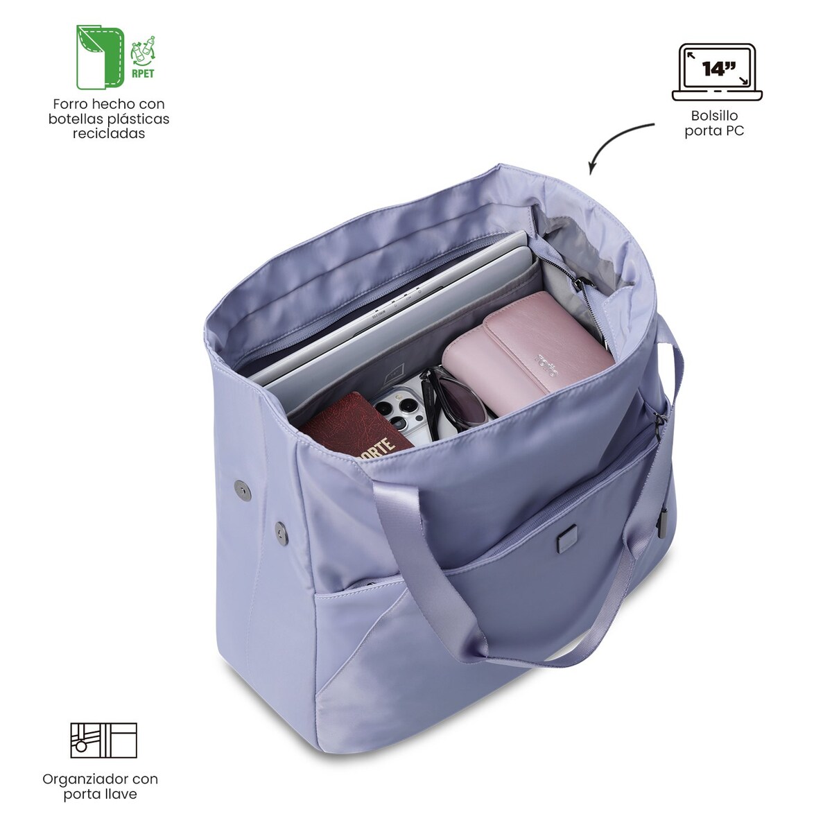 Bolso Totto Roxanne grande 40 x 34.5 x 13 cm y capacidad de 17.94L ...