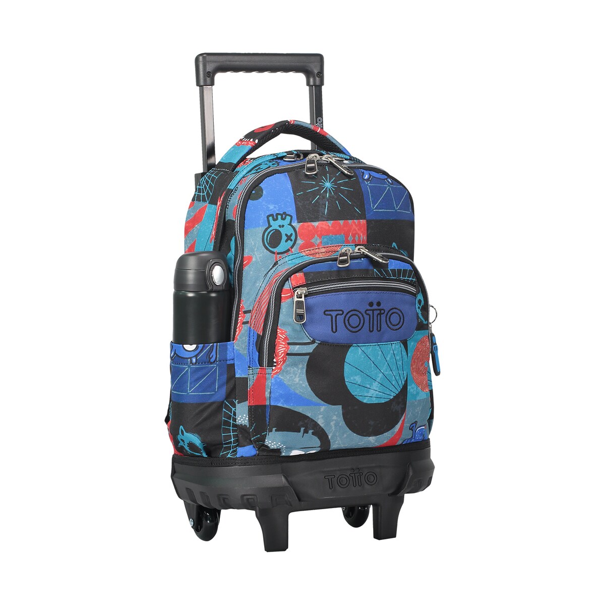 Mochila Totto Resma escolar pequeña ruedas cyber monstruos · Totto · El ...