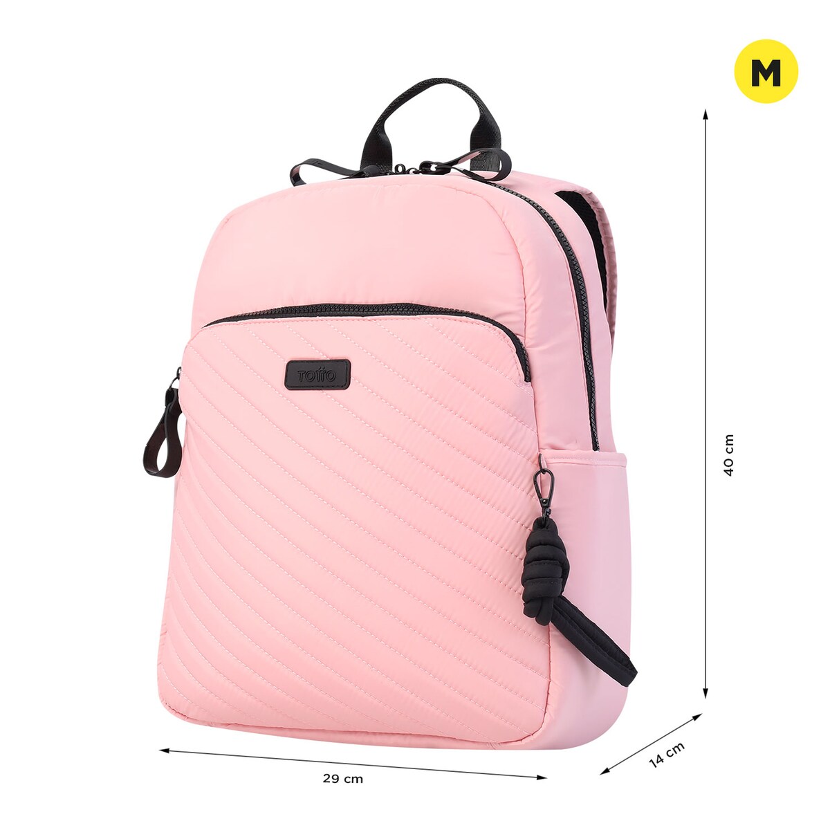 Mochila Totto Arlyn M casual color rosa Peachskin · Totto · El Corte Inglés