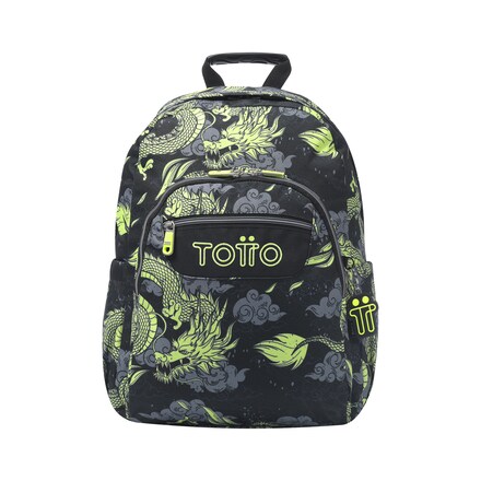 Mochila Totto Acuareles escolar adaptable a carro color azul Dragony ...