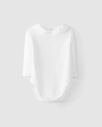 Body de bebé de manga larga con cuello Peter Pan · Laranjinha · El ...
