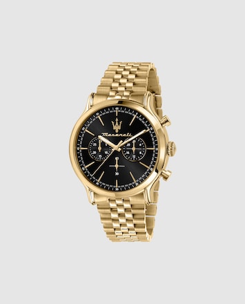 Reloj de hombre Epoca R8873618023 de acero y correa dorada · Maserati ...