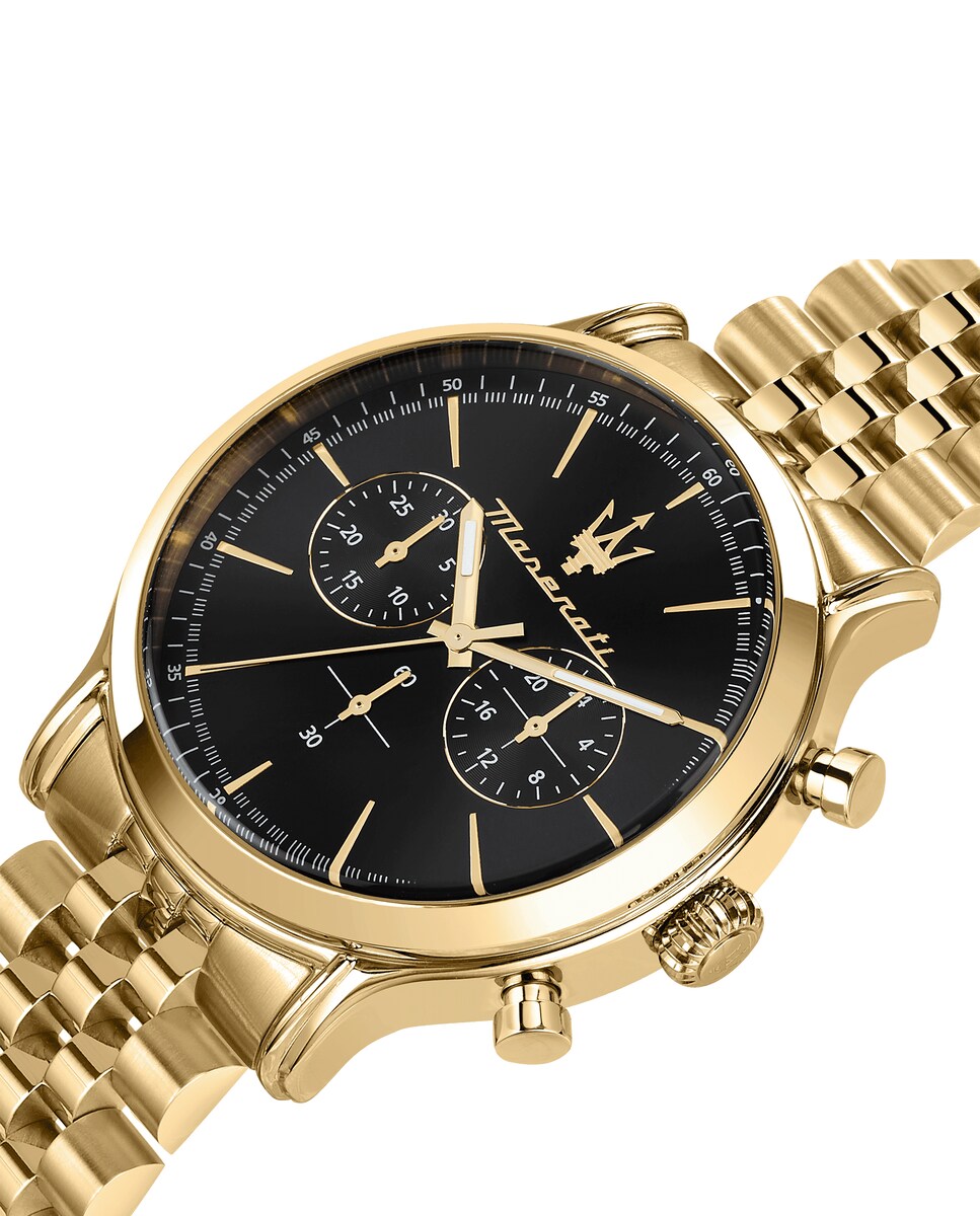 Reloj de hombre Epoca R8873618023 de acero y correa dorada · Maserati ...