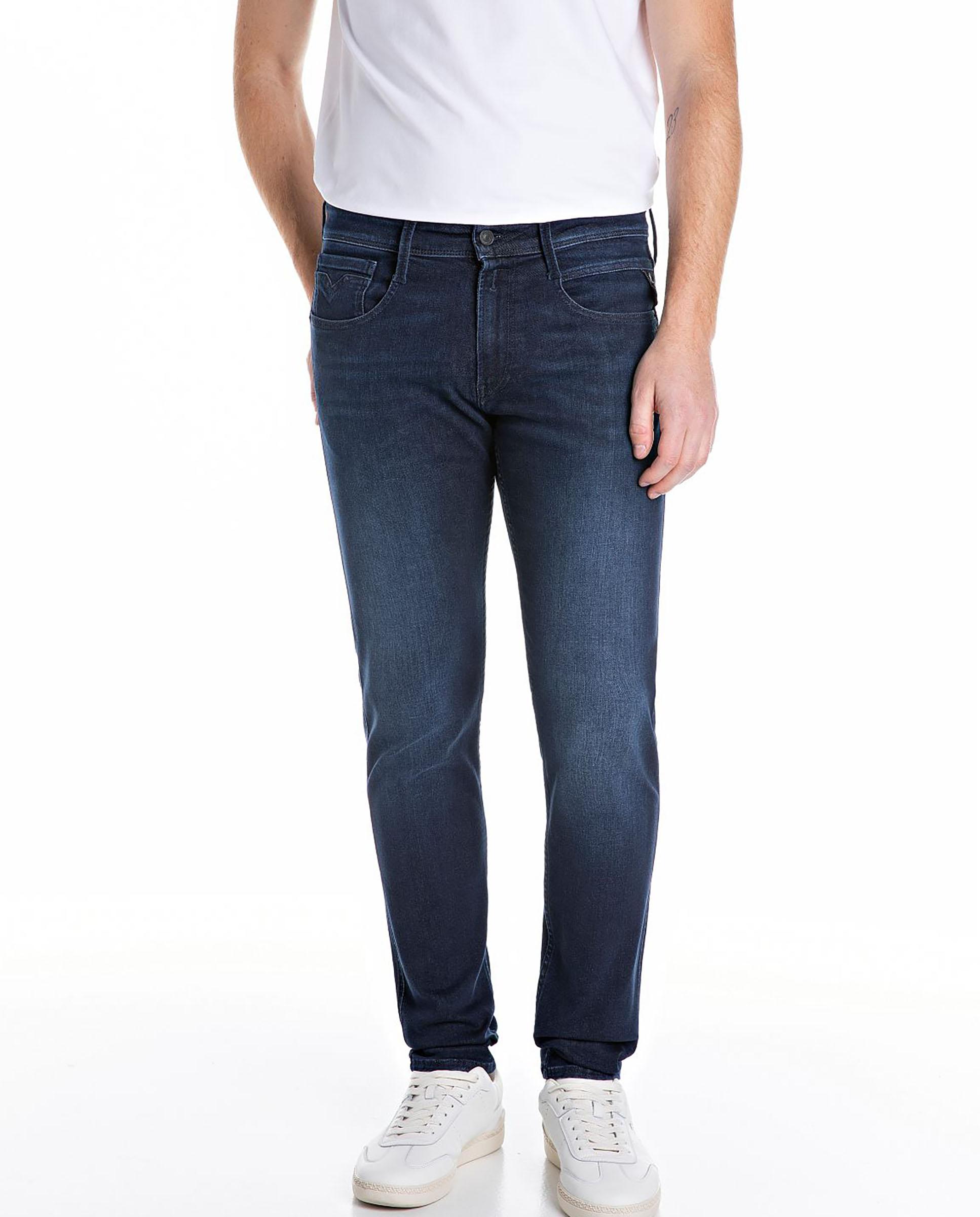 Vaquero de hombre c-stretch con diseño clásico de cinco bolsillos Azul ...
